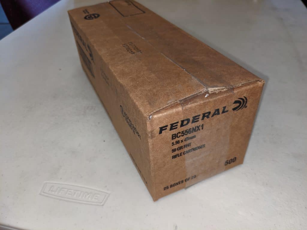 5.56 50GR FEDERAL SEMI-JACKETED FRANGIBLE